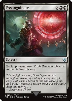 Exsanguinate - Final Fantasy Commander (FIC) 276 NM MTG Magic the ...