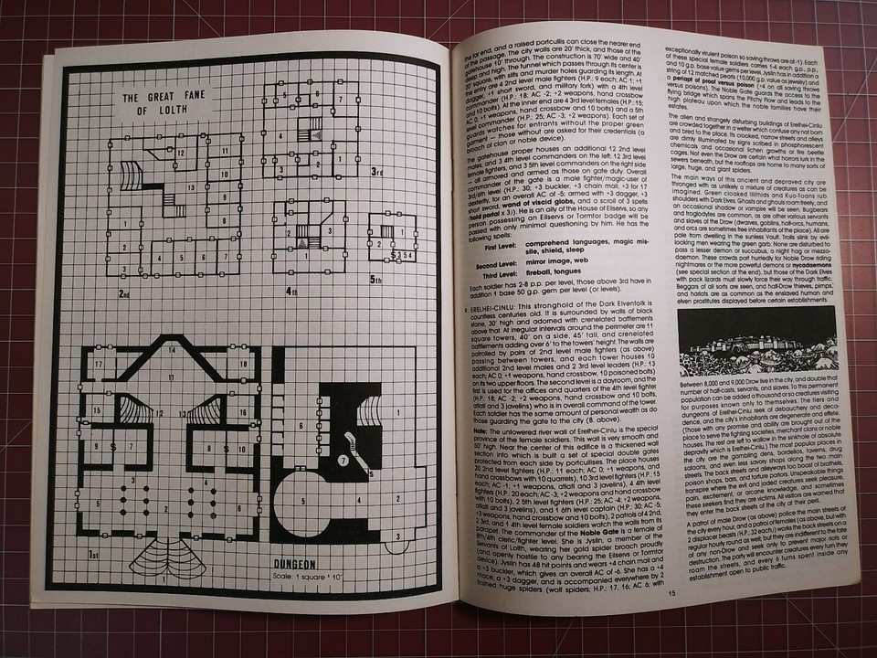 D3 Vault of the Drow - Excellent Vintage TSR Dungeons & Dragons | eBay