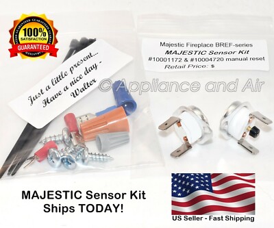 MAJESTIC Fireplace Kit, Limit Switch & Sensor for BREF series - ships ...