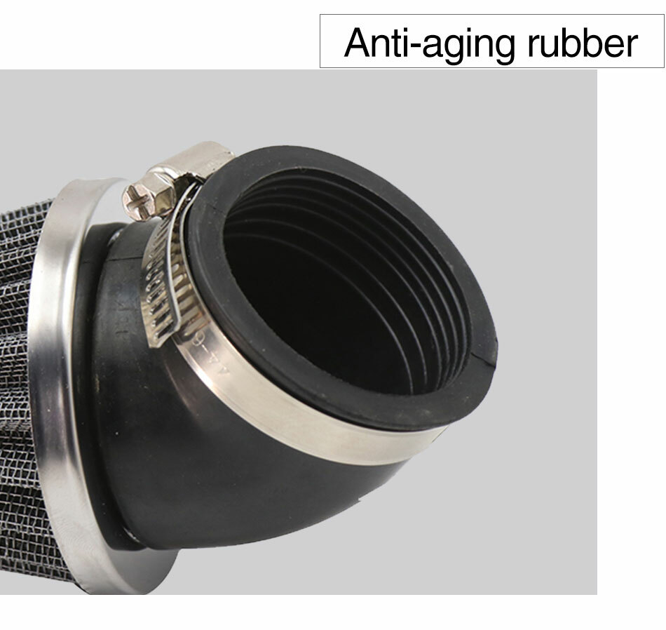 42mm Carburetor Air Filter Velocity Stack Bent Adapter Fit For 40mm ...