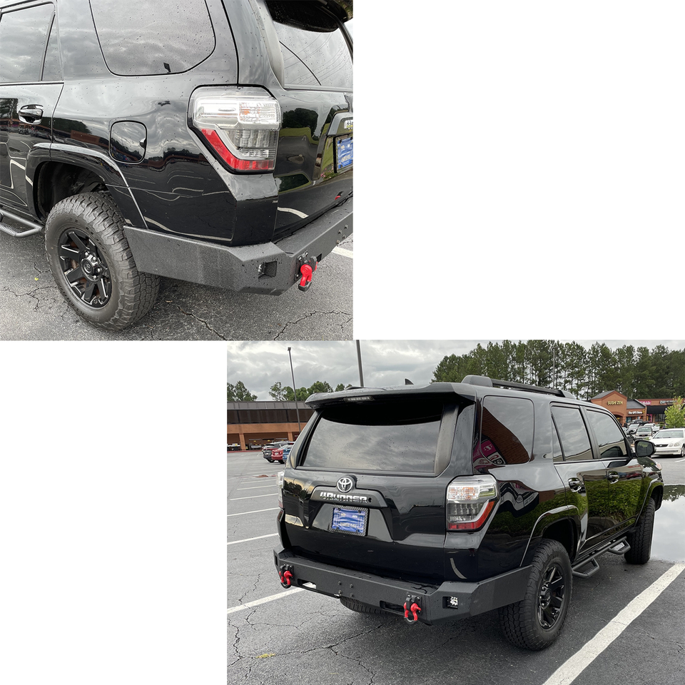 Vijay For 2015-2023 Toyota 4Runner Steel Rear Bumper With LED Lights&D ...