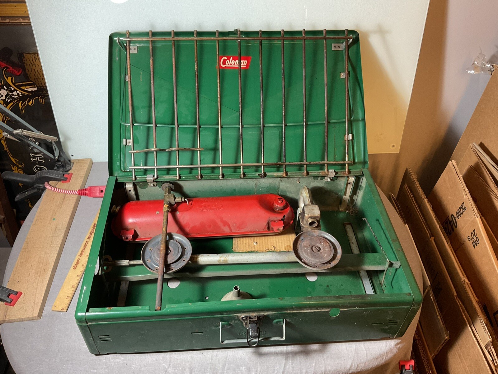 VINTAGE COLEMAN MODEL 413E 2 BURNER CAMP STOVE | eBay