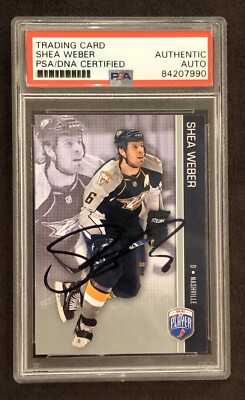Shea Weber Signed Be A Player Card Nashville Predators AUTOGRAPH PSA ...