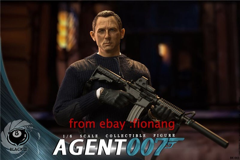 BLACK 8 STUDIO BK-003 Agent 007 James Bond Daniel Craig Action Figure ...