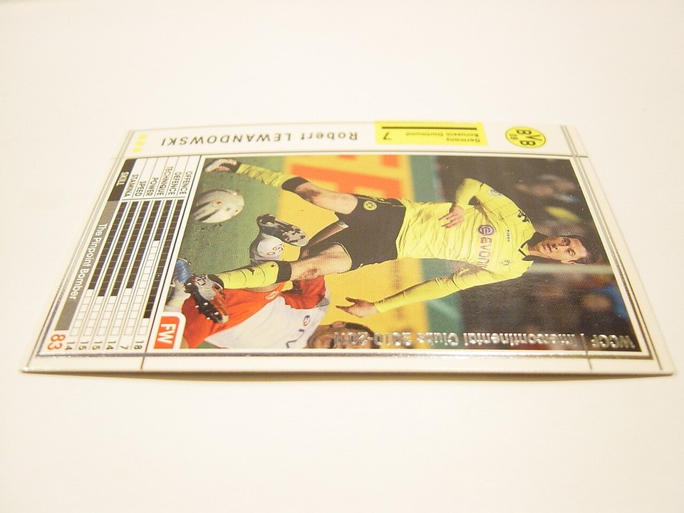 Panini WCCF 2010-11 Robert Lewandowski 1988 Poland No.7 BVB Dortmund ...