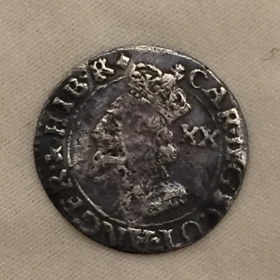 King Charles 1st silver hammered coin scotish Scotland twenty pence i ...