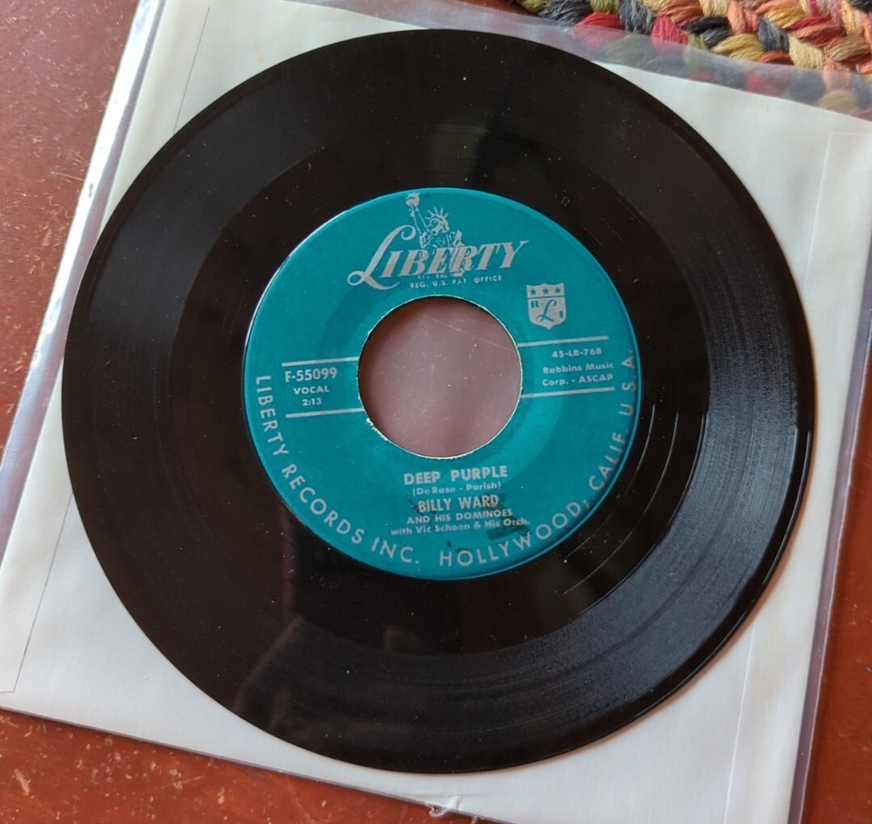 Billy Ward And His Dominoes "Deep Purple & Do It Again" 45 RPM 7" Vinyl ...