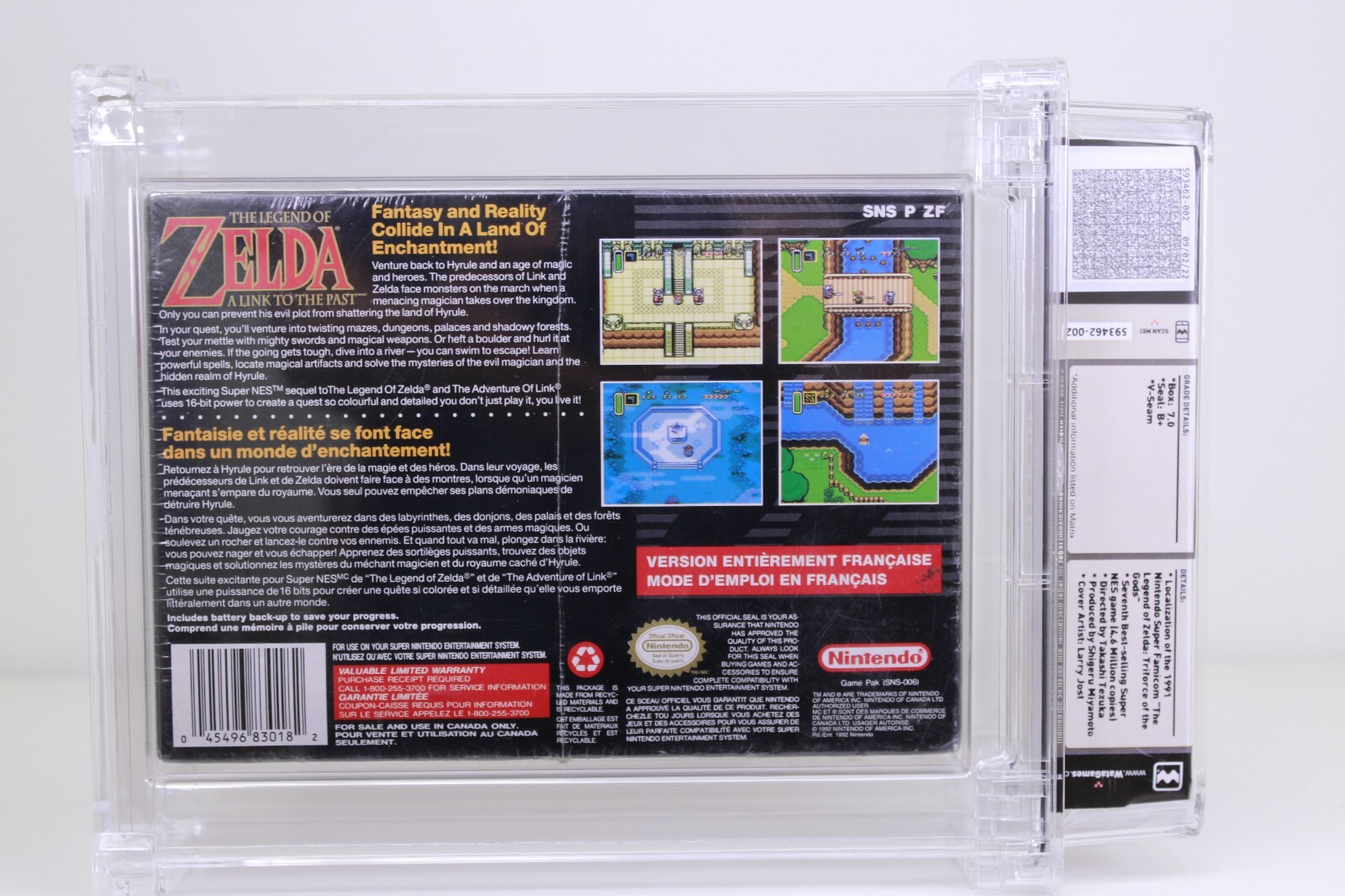 The Legend of Zelda A Link to the Past LTTP New Super Nintendo SNES ...
