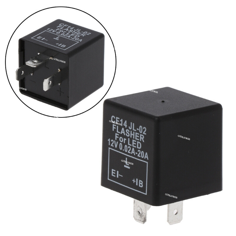 Electronic Car Flasher Relay to Fix LED Turn Signal Hyper Blinking ...