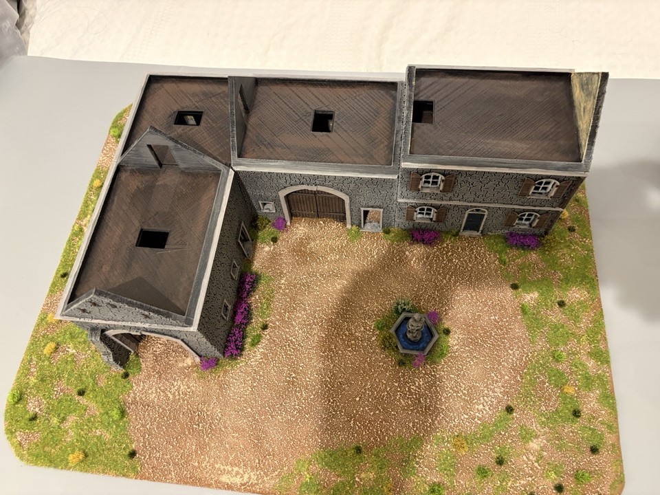 28mm, 1/56, 3D Printed, Painted French Stone Farm, WW2, Bolt Action ...