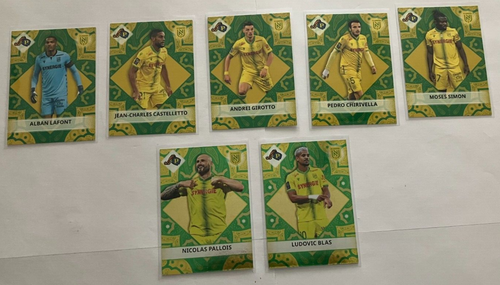 LOT 7 Cartes Cards FC NANTES Complet PANINI FC Ultra Premium Ligue 1 ...