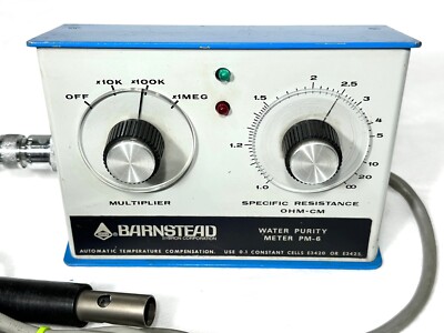 BARNSTEAD Sybron Corporation Water Purity Meter PM-6 | eBay