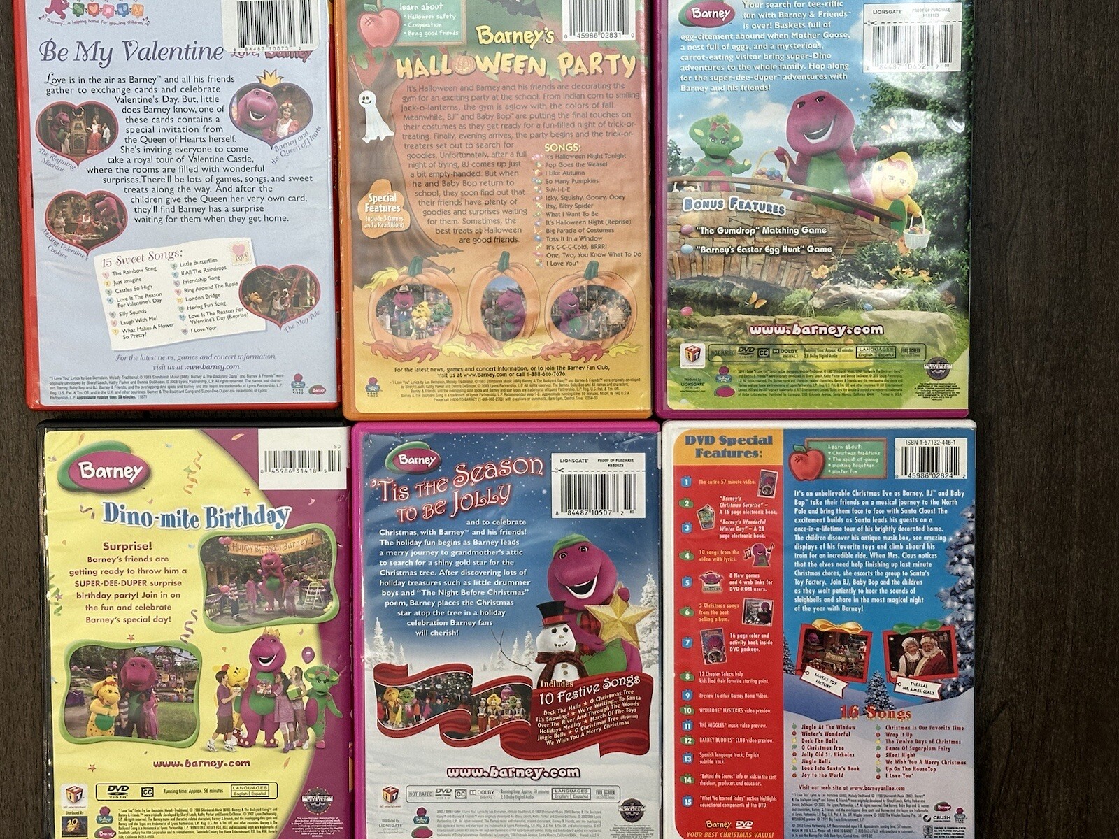 Barney And Friends Movie DVD Lot Of 6 | Grelly USA