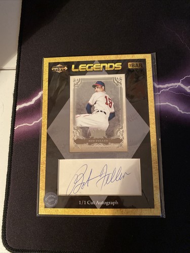Bob Feller Signed Slip With Card PSA/DNA BAS JSA Authenticated Super ...