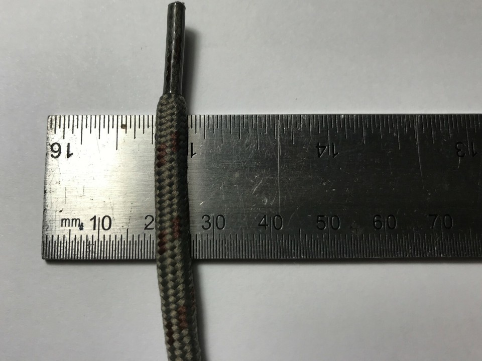 3pair 5mm Thick Heavy duty Round Hiking Work Military Boot Shoe laces ...