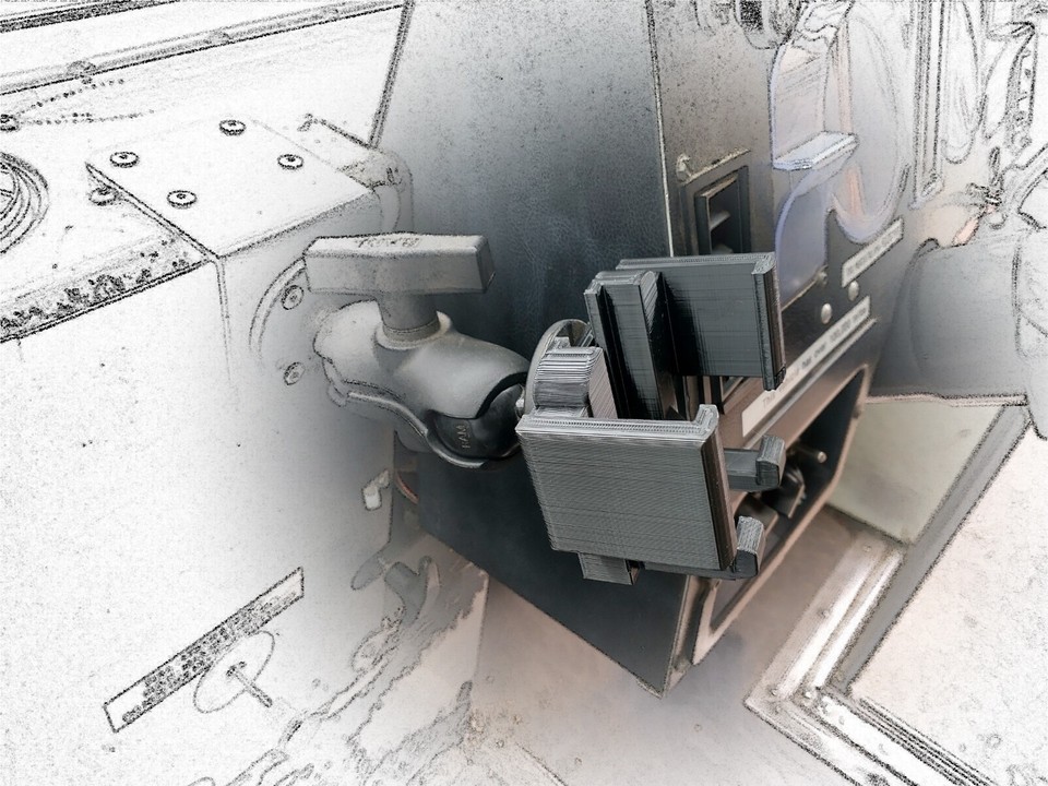 USPS LLV Scanner (Zebra TC77) Holder/Cradle 3D Printed For RAM Ball ...