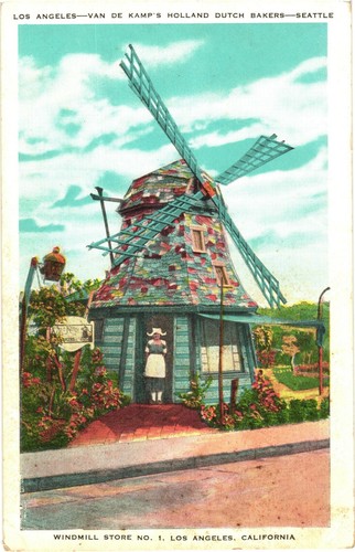 Van De Kamp's Holland Dutch Bakers Windmill Store No.1 Los Angeles, CA ...