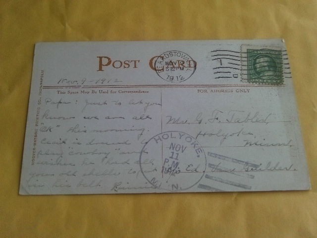 RARE 1912 POSTCARD ARTIST SIGNED NATHAN COLLIER NUHTER HUNTING RABBIT W ...