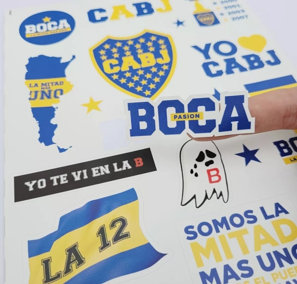46 STICKERS BOCA JUNIORS ARGENTINA A PRUEBA DE AGUA | eBay
