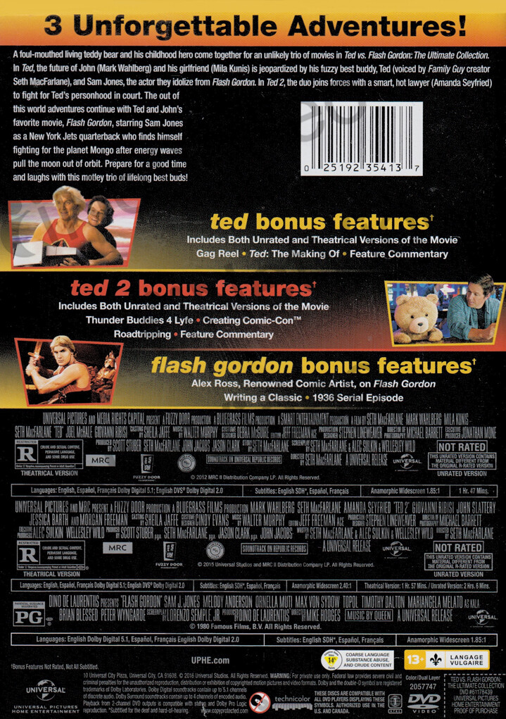 Ted vs. Flash Gordon: The Ultimate Collection (DVD, 1980) for sale ...