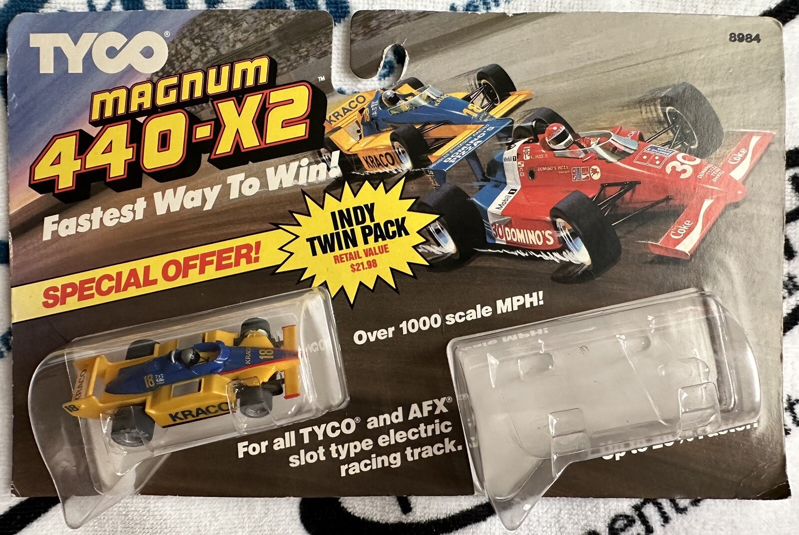 TYCO MAGNUM 440-X2 1987 INDY KRACO 18 electric racing HO slot car | eBay