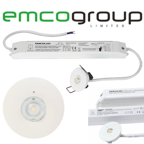 LED 3HR Emergency Spotlight 3W 4000K Non Maintained Recessed Ceiling ...