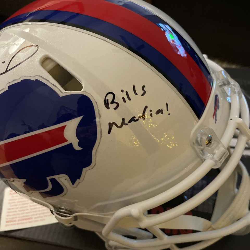 Dalton Kincaid Buffalo Bills Full Size Authentic Helmet Fanatics Bills ...