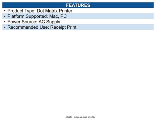 Star Micronics 39332310 SP700 SP742 Receipt Printer 4.7 lps Mono - 203 ...