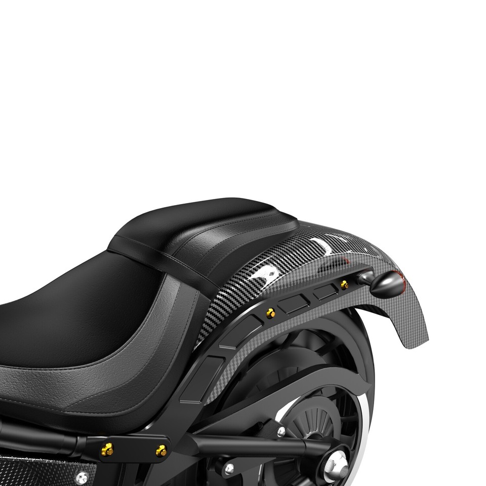 Black Rear Fender Support Struts for Harley Fat Bob Low Rider ST FXLRS ...