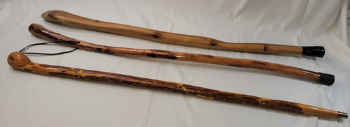 Lot of 3 Irish Shillelagh Walking Sticks - (1) Oak & (2) Hickory | eBay