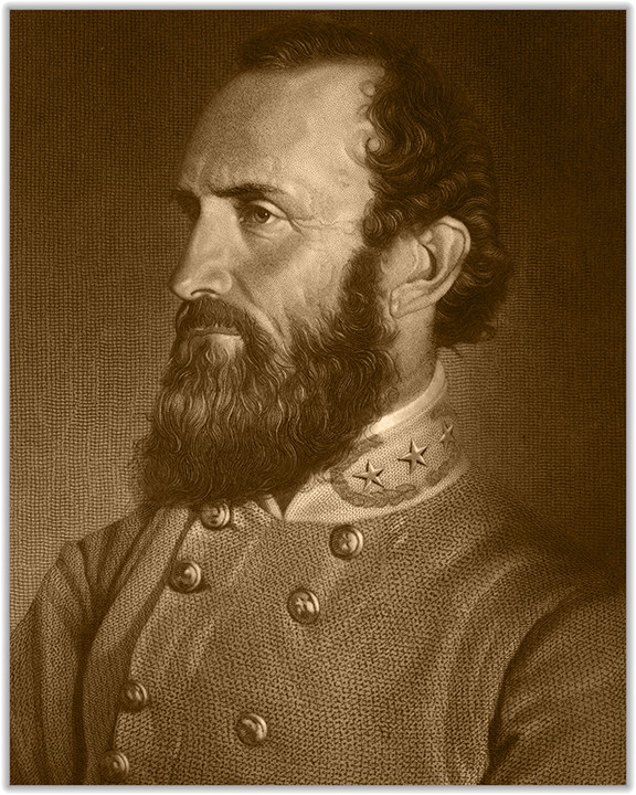 STONEWALL JACKSON Confederate General RARE CIVIL WAR Engraving 8x10 ...