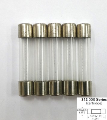 Lot of 5 NEW Littelfuse 312 0.2A 2/10A @ 250V Fuses ~ 3AG 1/4" x 1 1/4 ...