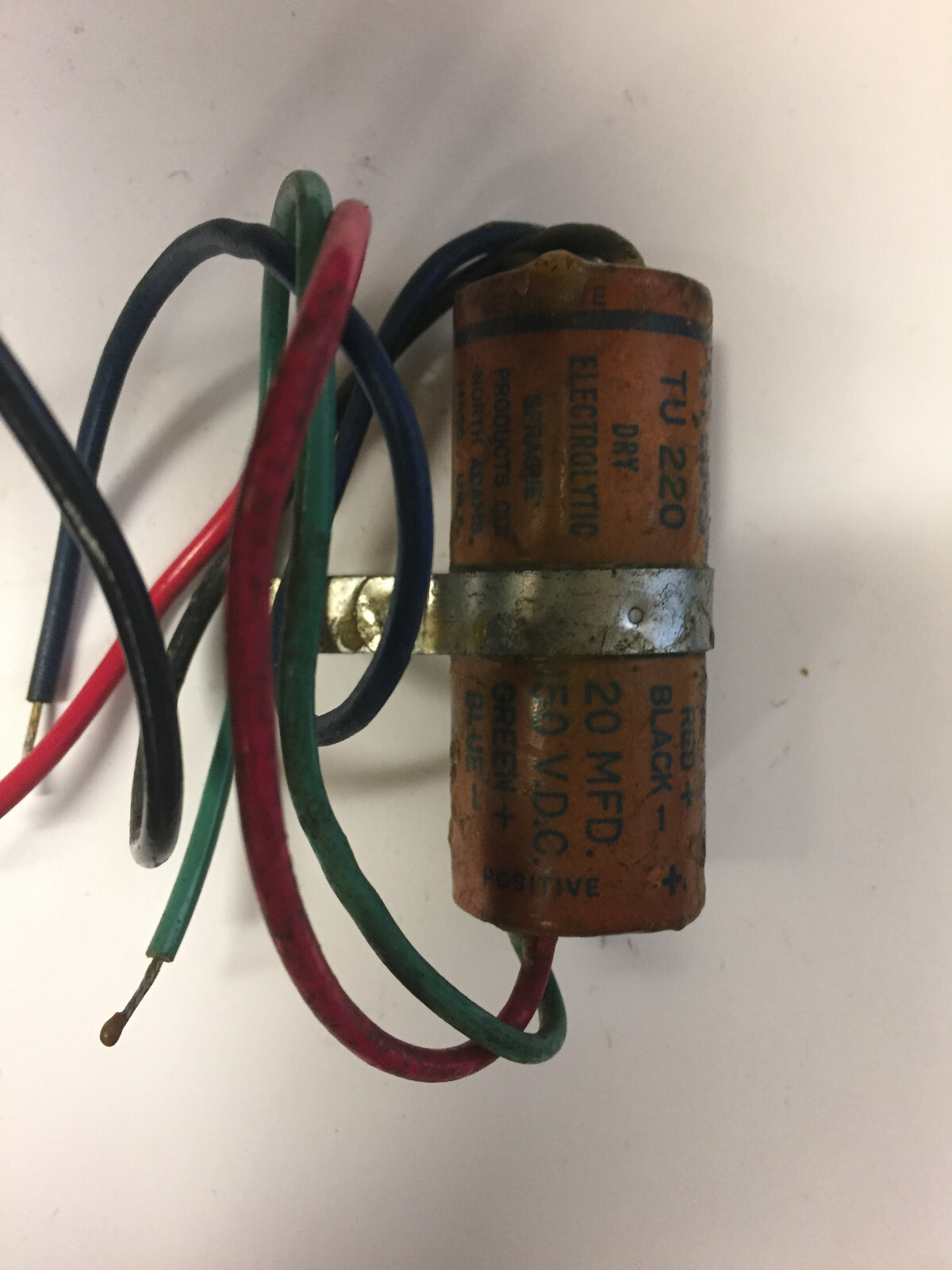 SPRAGUE ATOMS TU-220 ELECTROLYTIC CAPACITOR 20 MFD-20 MFD 150V NOS | eBay