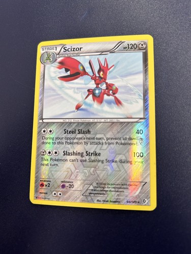 Pokémon Trading Card - Scizor - 94/149 - Reverse Holo Rare Foil Black ...