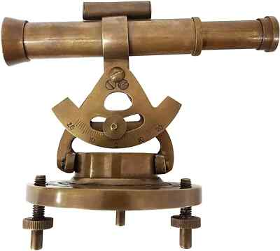 Vintage Brass Theodolite Compass Alidade Transit Telescope Survey ...