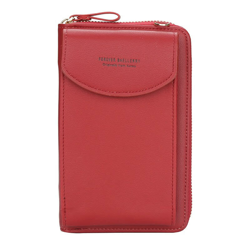 Baellerry Red Women Wallet Brand Cell Phone Wallet Big Card Holders ...
