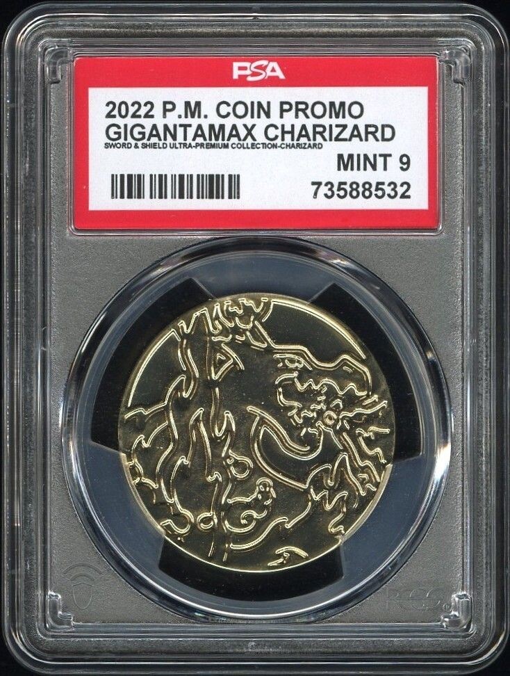 PSA 9 Charizard Ultra Premium Collection Gigantamax Charizard Coin | eBay