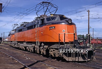 RAILROAD LARGE PRINT OF MILWAUKEE ROAD "LITTLE JOE" ELECTRIC ACTION E74 ...