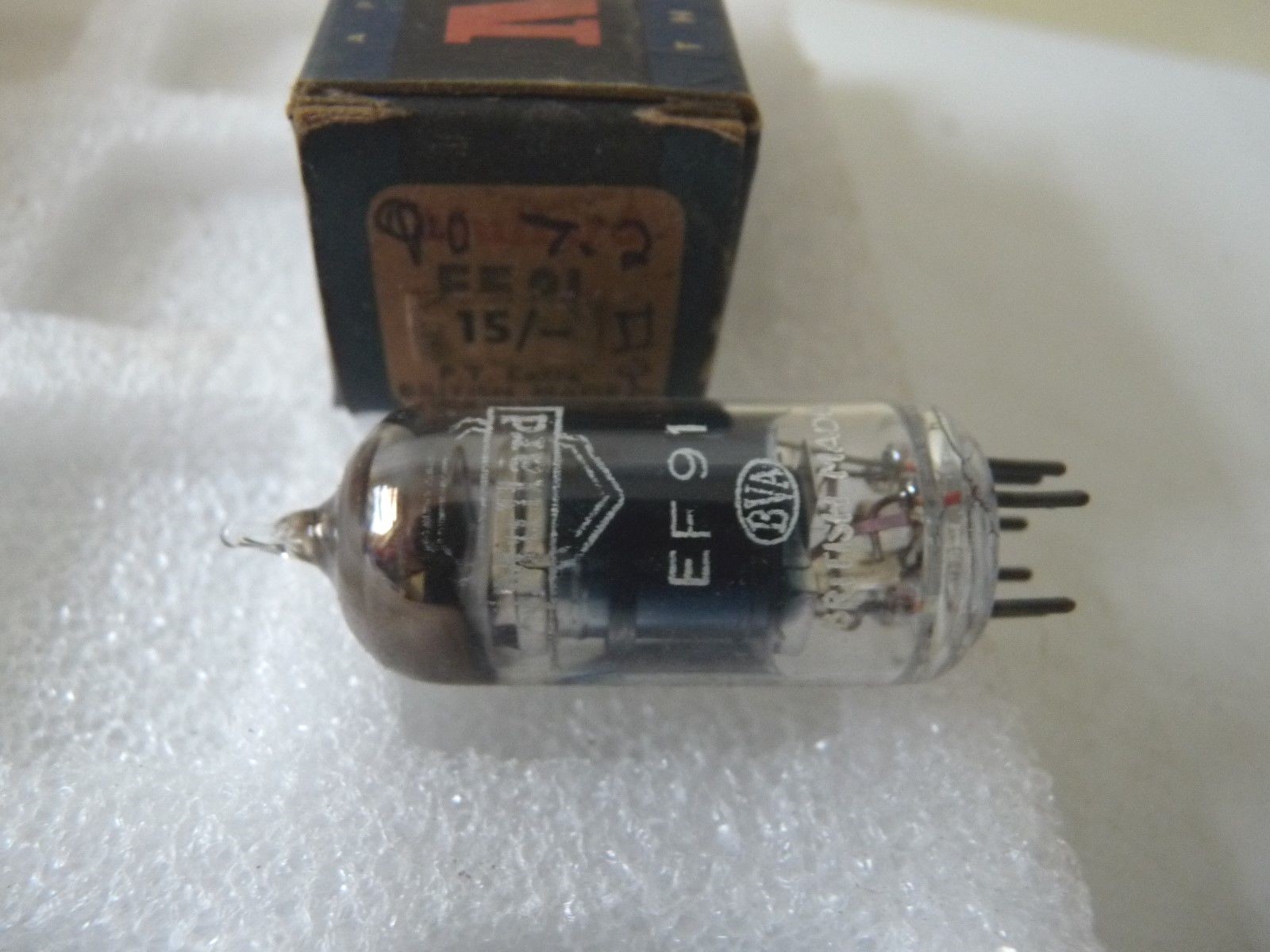 EF91 MULLARD SQUARE GETTER NEW OLD STOCK TUBE VALVES 1 pc J17A | eBay UK