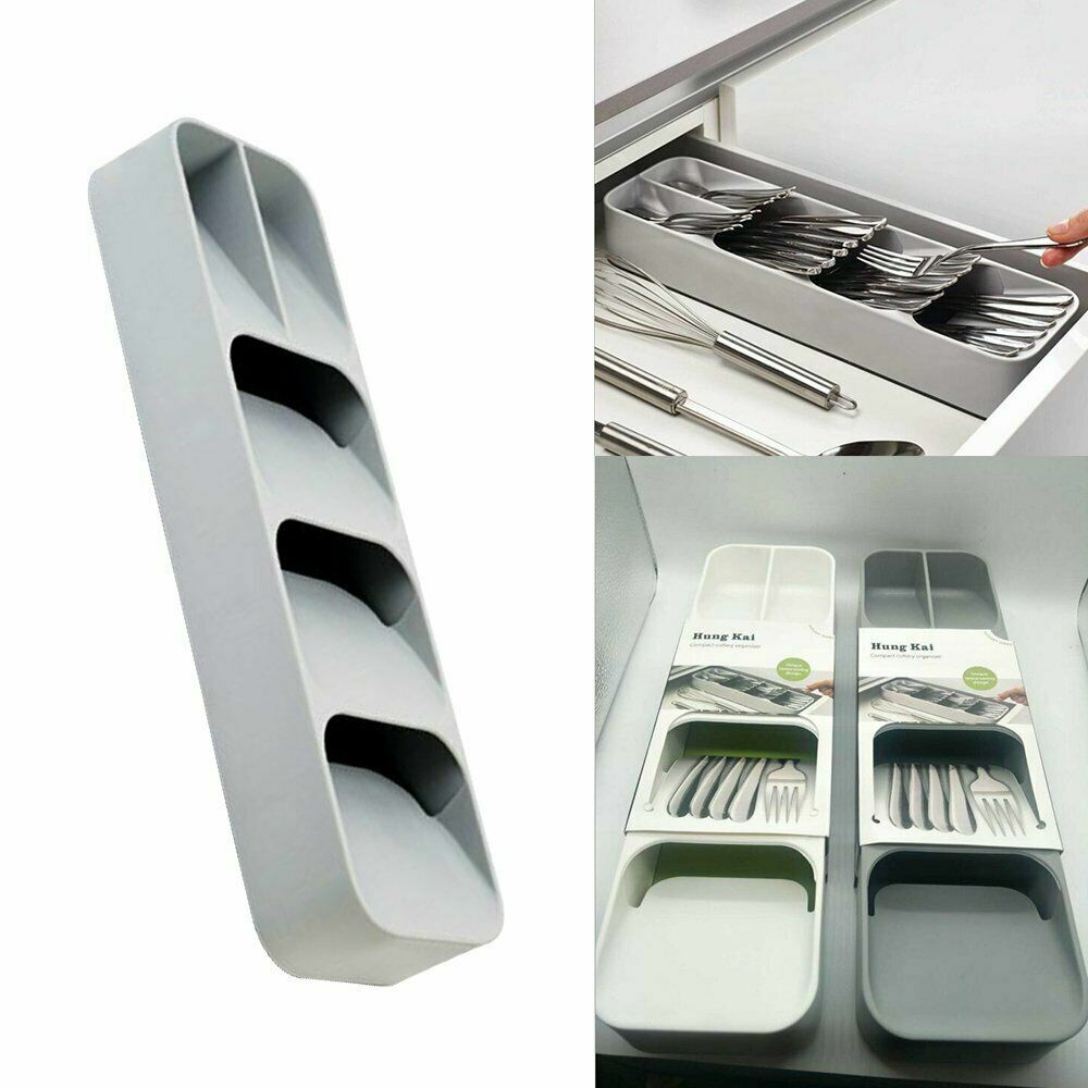 Cutlery Spoon Tray Insert Utensil Divider Organizer Kitchen Drawer ...