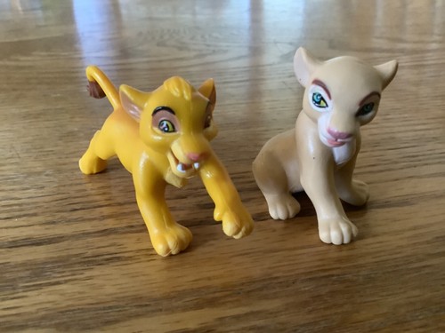 Disney The Lion King Young Simba & Nala Figures 1.5" Rubber Toy ...