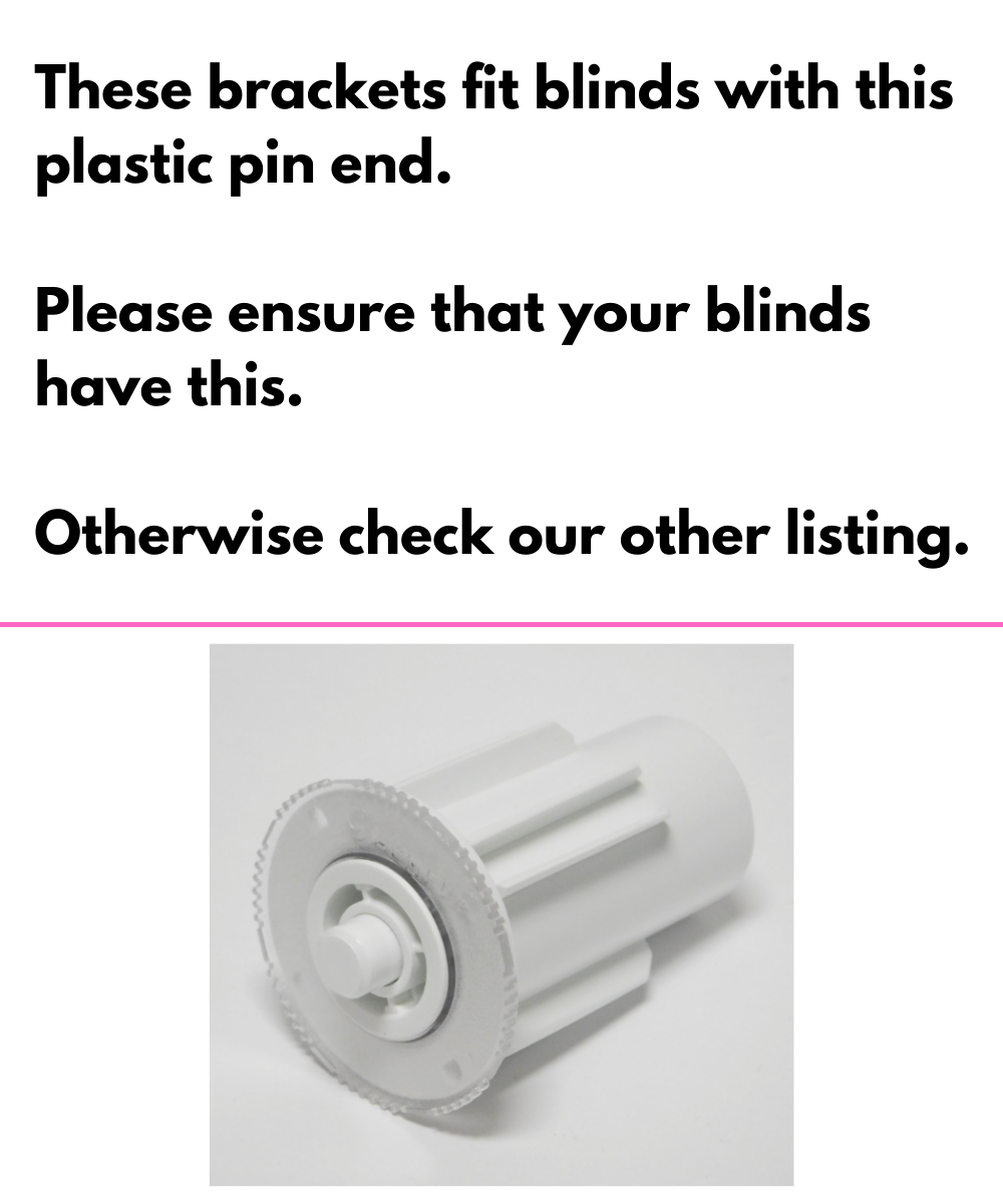 Slimline Double Blind Bracket 40mm Tubes ACMEDA RB09 FREE Post QUICK ...