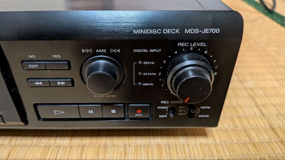 SONY MDS-JE700 MiniDisc Deck MD Player Recorder Hi-Fi Audio Component ...