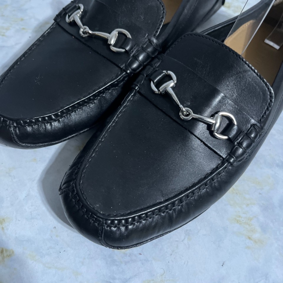 Cole Haan Men's Size 8.5M Shoes Black Leather Comfort Horsebit Moccasin ...
