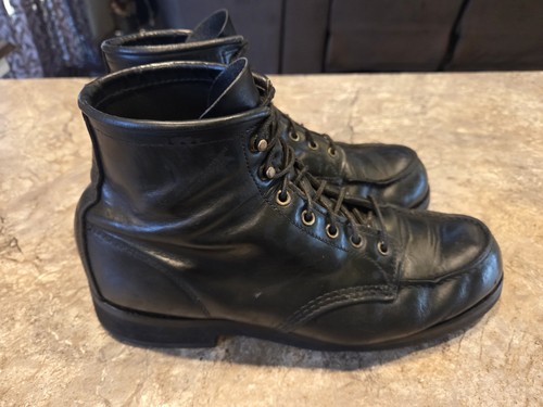 Red Wing 8137 11.5 D Moc Toe Used Black Heritage | eBay