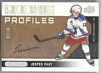 2013-14 Upper Deck Overtime ROOKIE Profiles Autographs JESPER FAST AUTO ...