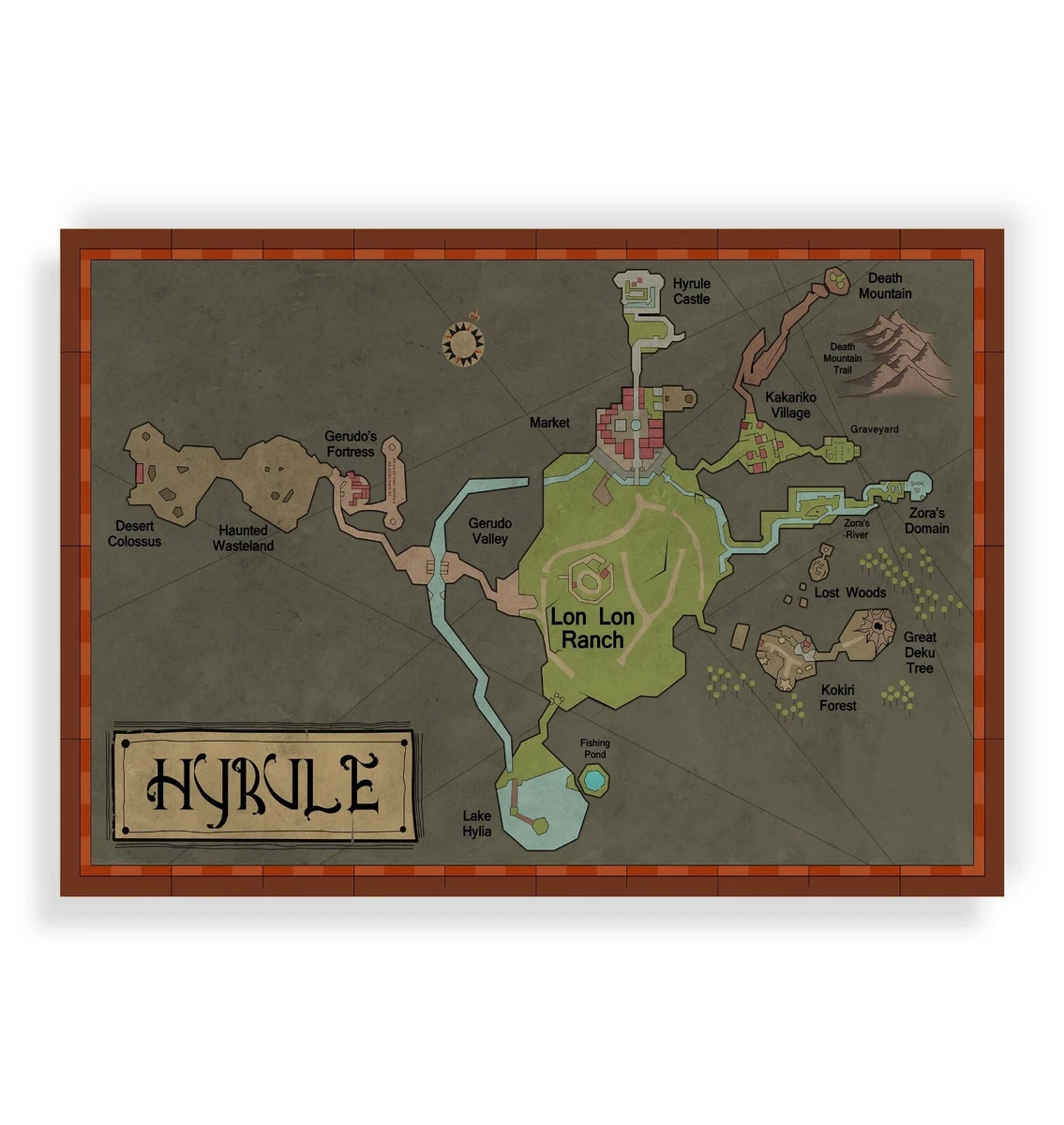 Hyrule Field Twilight Princess Map
