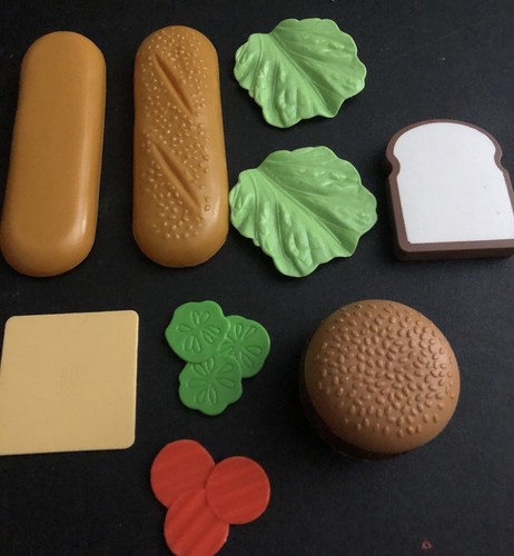 Play Food Vintage Subway Sesame Seed Sub Bread Sandwich Fixings Lot | eBay