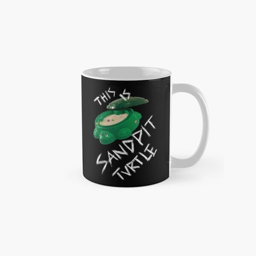 This Is Sandpit Turtle - bmth meme - white on black Classic Mug, Gift ...