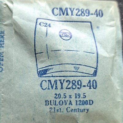 BULOVA watch crystals Acrylic MANY SIZES NOS CMY (BOW SIDES 6&12 W ...